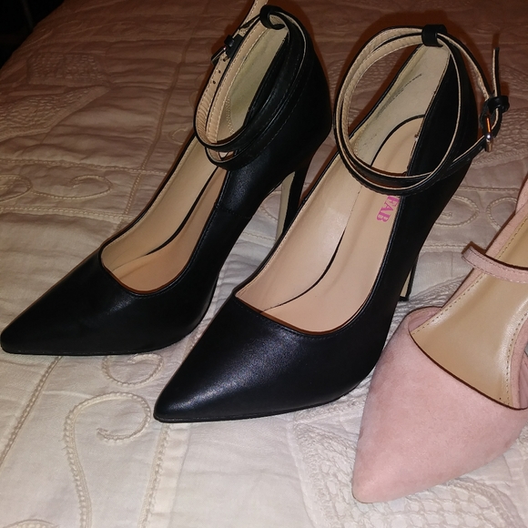 Forever 21 | Shoes | 2 Pairs Blackjustfab Pinkforever2 | Poshmark